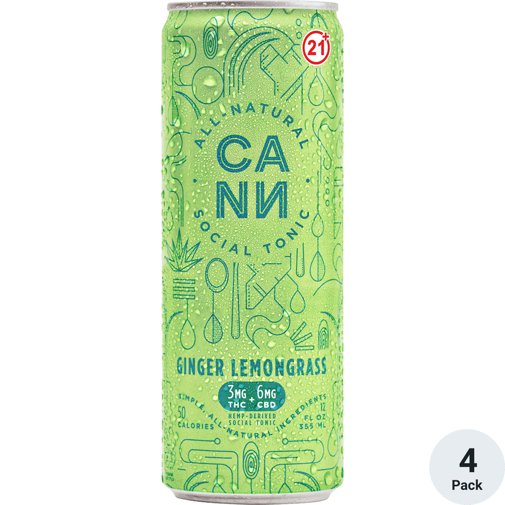 Cann THC 3mg Ginger Lemongrass CT | Total Wine & More