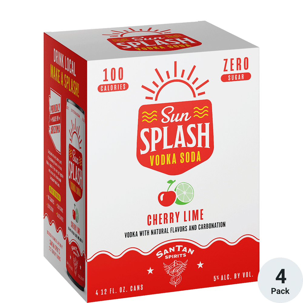 Sun Splash Cherry Lime Vodka Soda | Total Wine & More