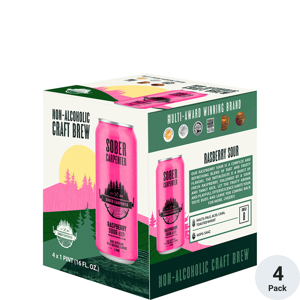 Sober Carpenter Non-Alcoholic Raspberry Sour | Total Wine & More