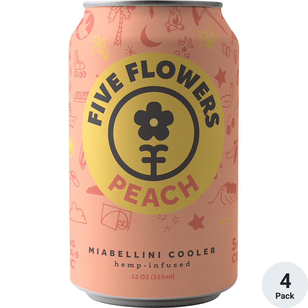 Five Flowers THC 5mg Peach | Total Wine & More