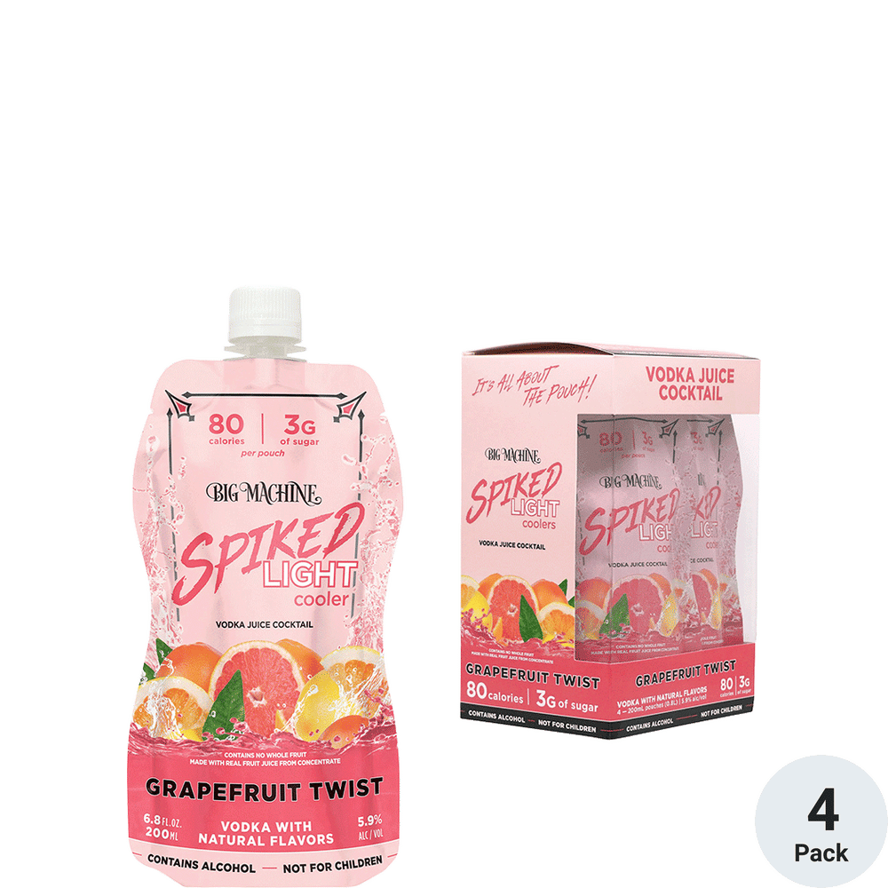 Big Machine Spiked Light Cooler Grapefruit Twist | Total Wine & More