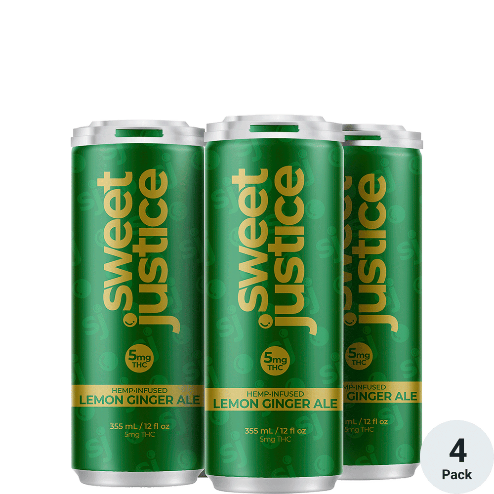 Sweet Justice THC 5mg Lemon Ginger Ale | Total Wine & More