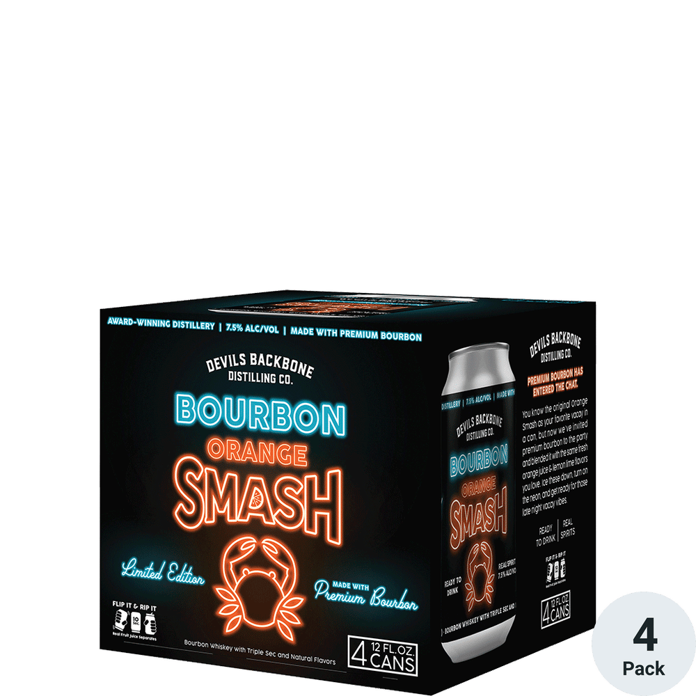 Devil's Backbone Bourbon Orange Smash | Total Wine & More