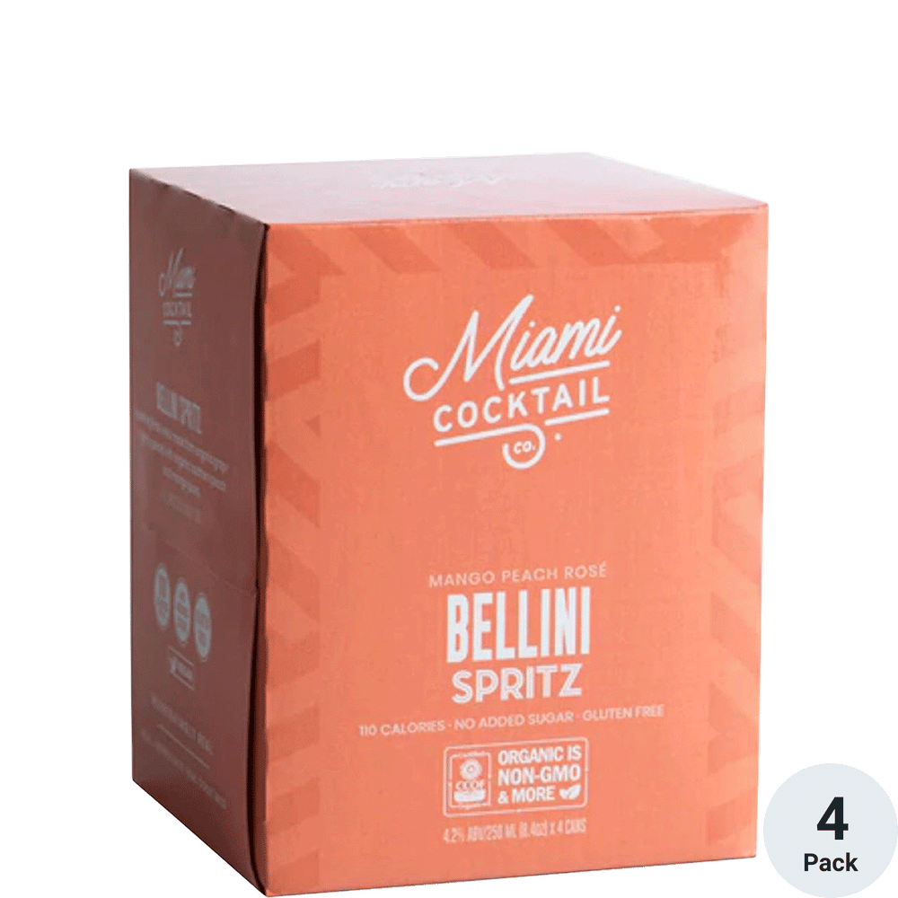 Miami Cocktail Organic Spritz Bellini Mango Peach | Total Wine & More
