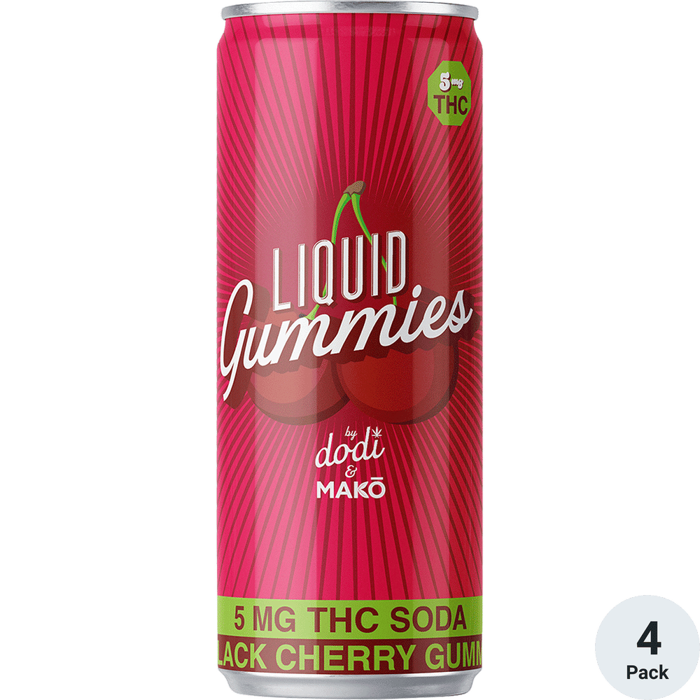 Liquid Gummies THC 5mg Black Cherry | Total Wine & More