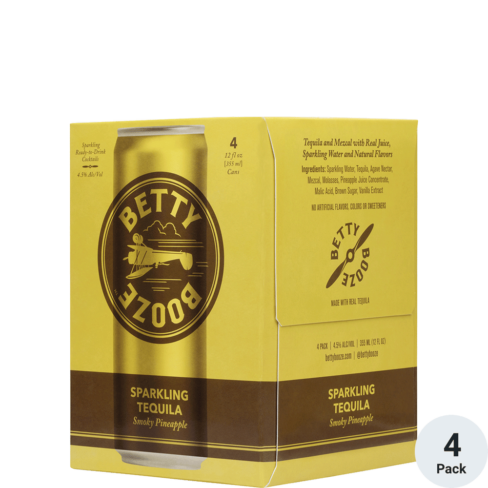 Betty Booze Sparkling Tequila with Smokey Pineapple | Total Wine & More