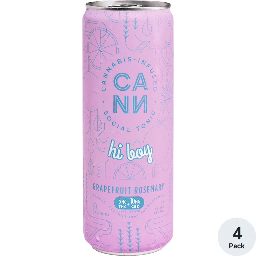 CANN Hi Boy THC 5mg Grapefruit Rosemary | Total Wine & More