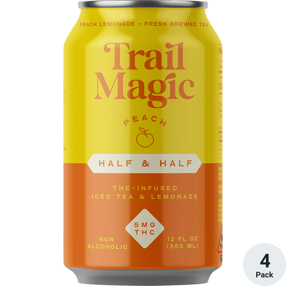 Trail Magic THC 5mg Half & Half Peach | Total Wine & More