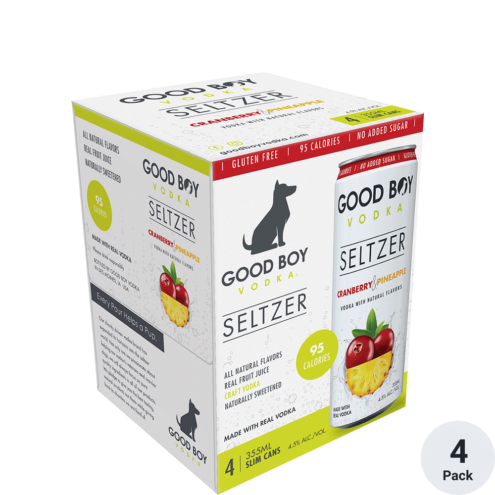 Good Boy Cranberry Pineapple Vodka Seltzer | Total Wine & More