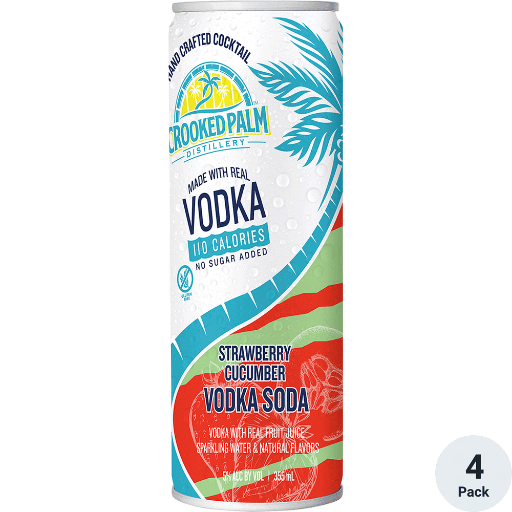 Crooked Palm Strwbry Cucumber Vodka Soda | Total Wine & More