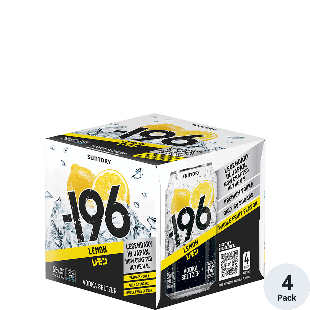 -196 Lemon Vodka Seltzer 5.5% | Total Wine & More
