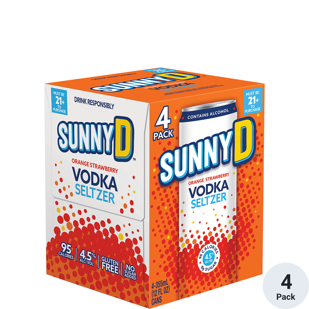 SunnyD Vodka Seltzer Orange Strawberry | Total Wine & More