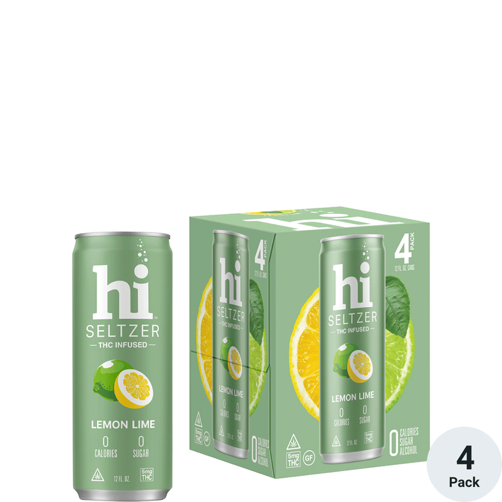 Hi Seltzer THC 5mg Lemon Lime | Total Wine & More