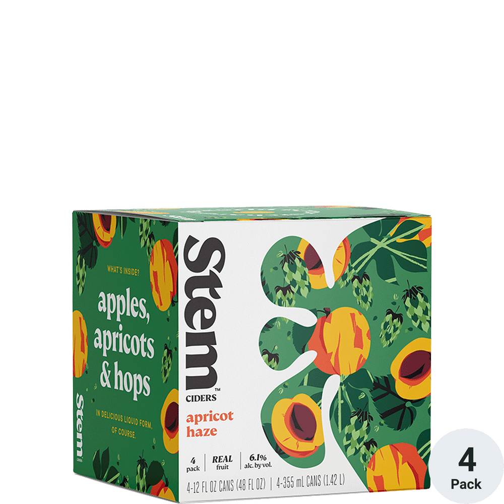 Stem Cider Apricot Haze | Total Wine & More - 4pk-12oz Cans