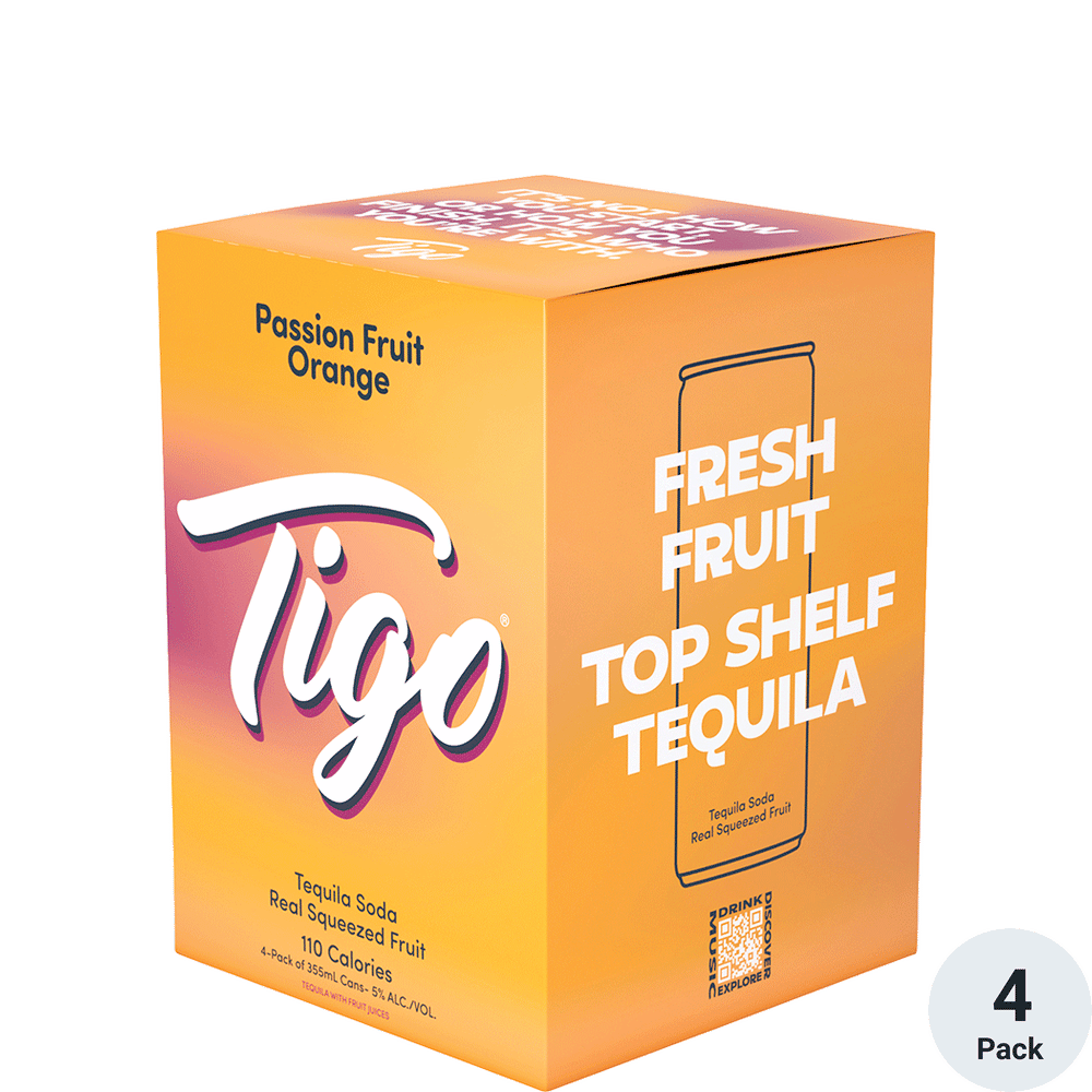 Tigo Passion Fruit Orange Tequila Soda | Total Wine & More