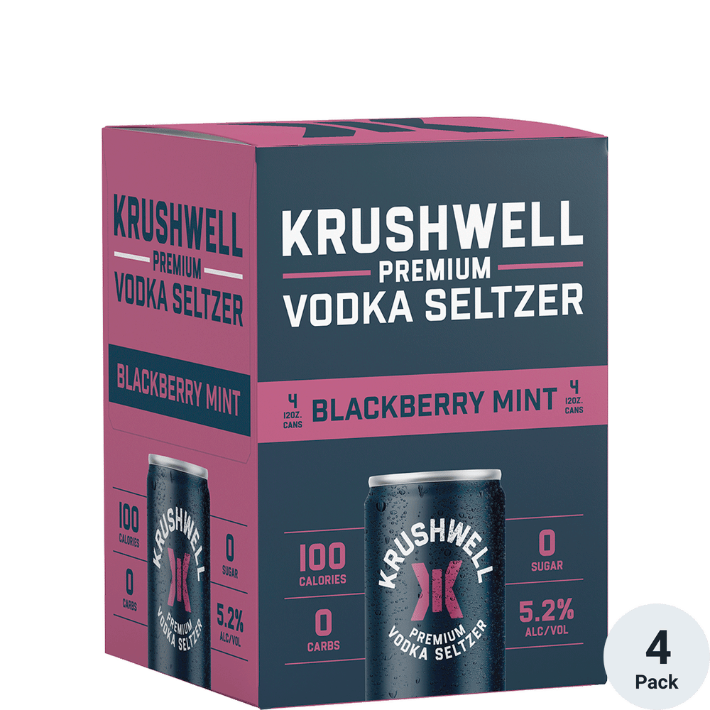 Krushwell Blackberry Mint Vodka Seltzer | Total Wine & More