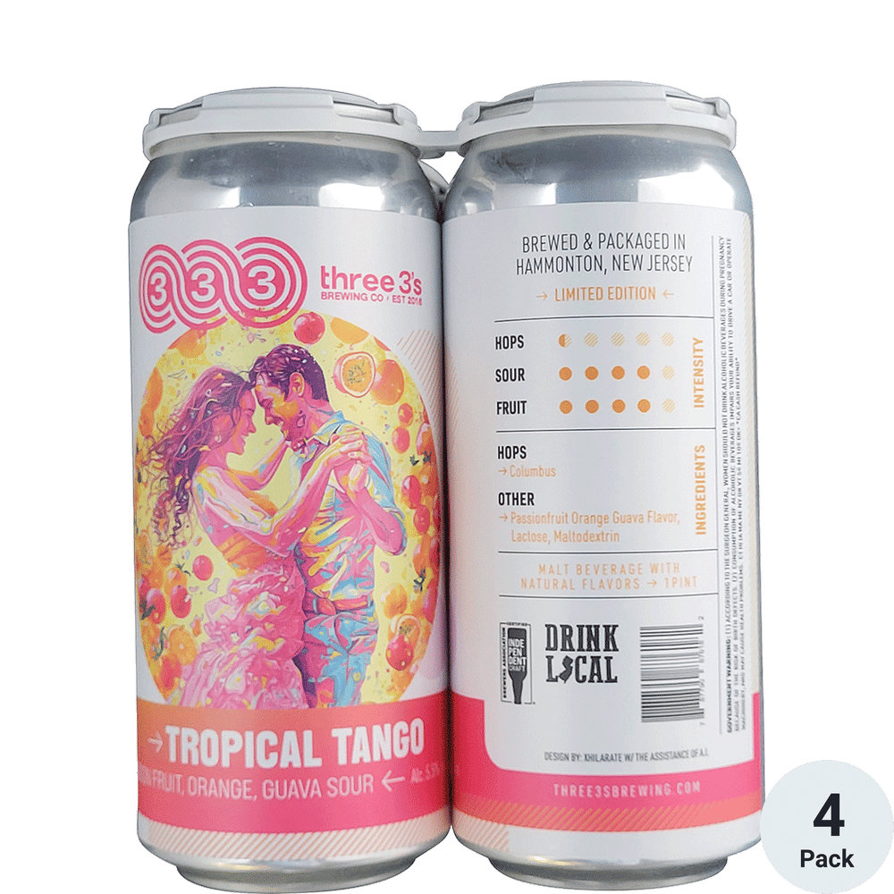 Three 3's Tropical Tango | Total Wine & More
