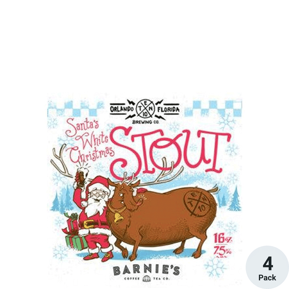 Ten10 Brewing Santa's White Christmas Stout | Total Wine & More - 4pk ...