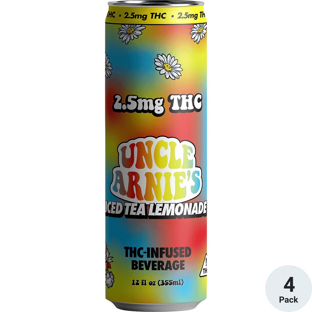 Uncle Arnie's THC 2.5mg Iced Tea Lemonade | Total Wine & More - 4pk-12oz Cans