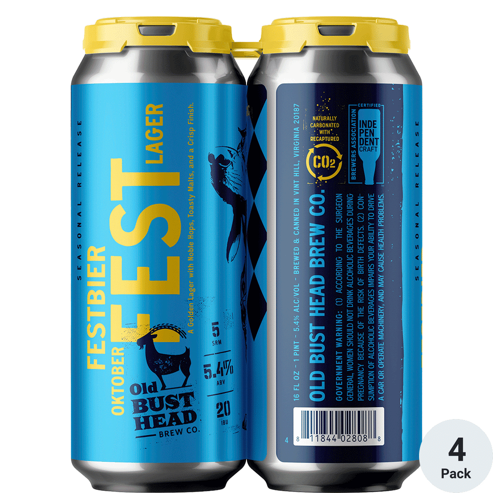Old Bust Head Festbier Oktoberfest Lager | Total Wine & More