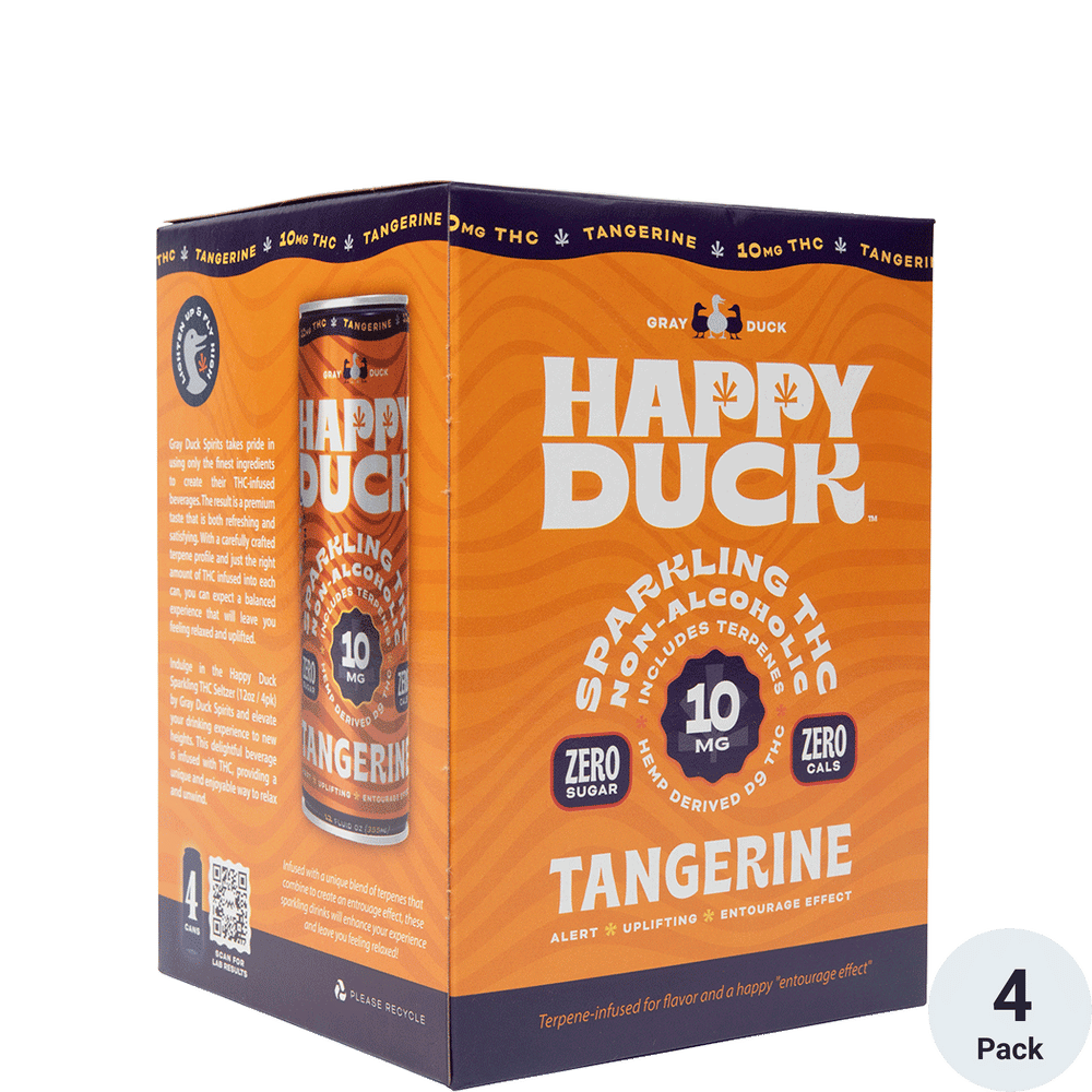 Happy Duck THC 10mg Tangerine | Total Wine & More