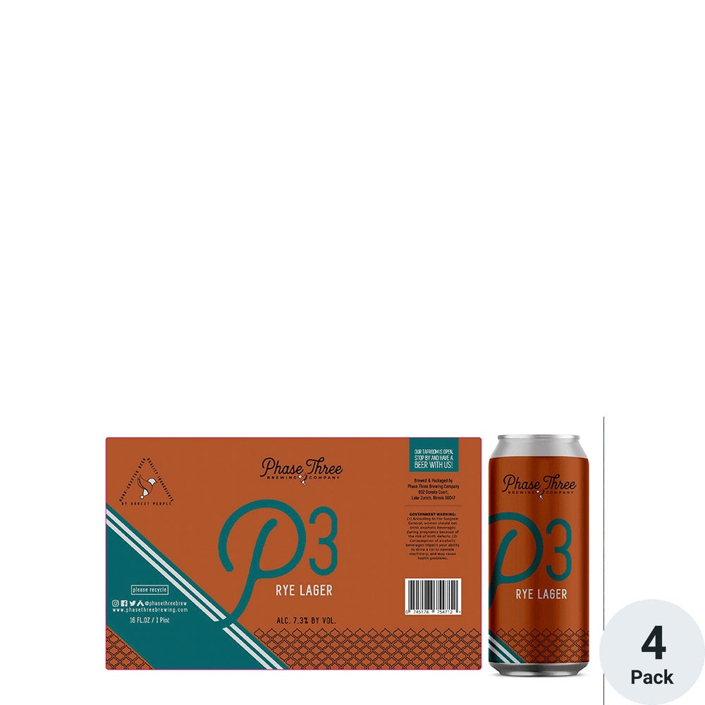 Phase Three P3 Rye Lager | Total Wine & More