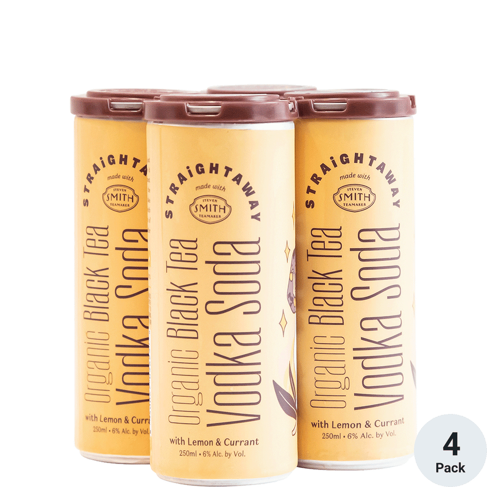 Straightaway Organic Black Tea Vodka Soda | Total Wine & More
