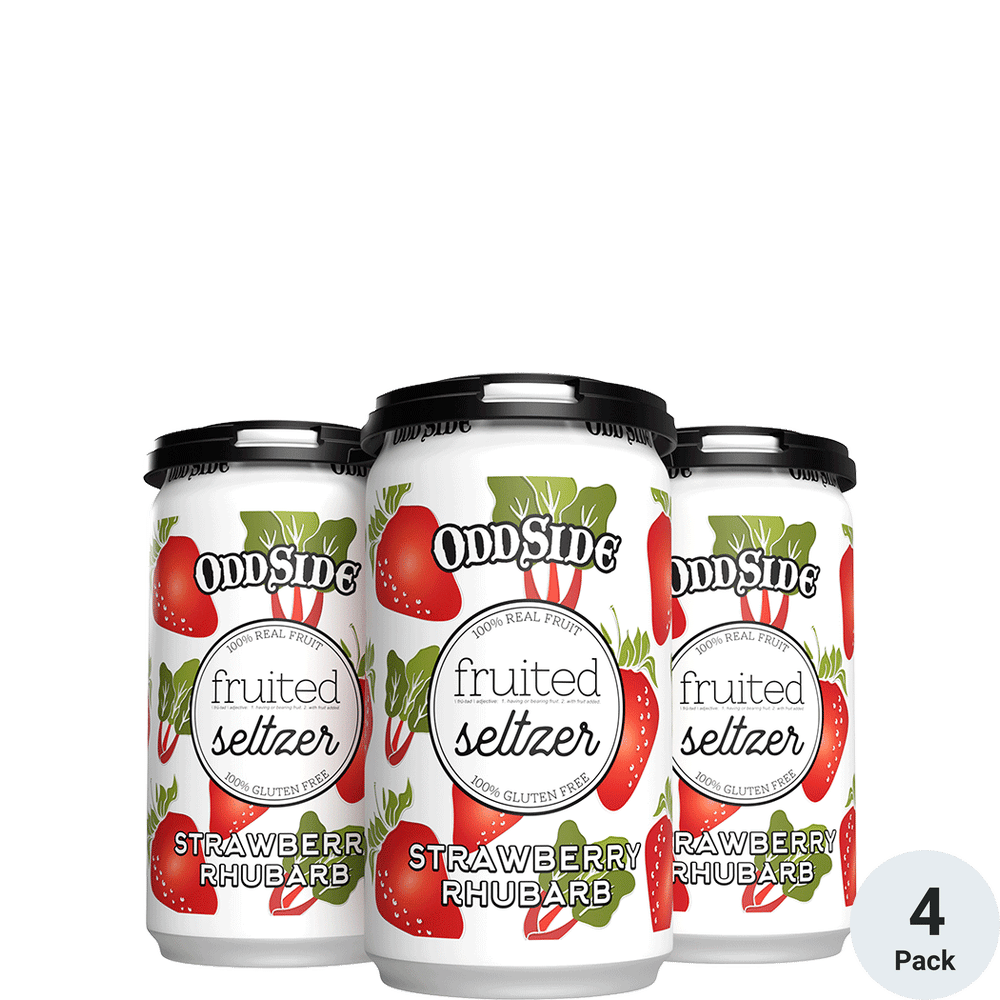 Odd Side Strawberry Rhubarb Seltzer | Total Wine & More