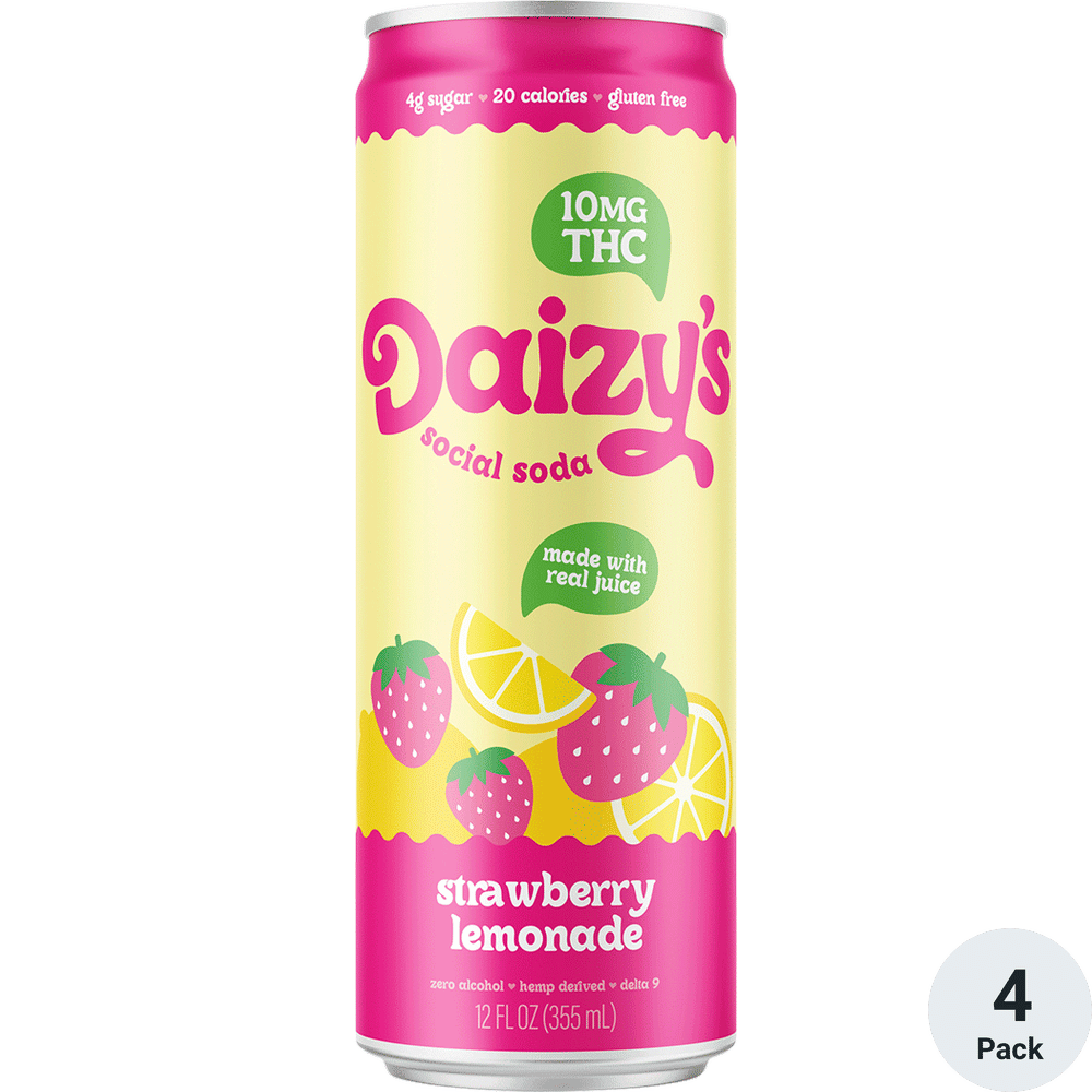 Daizy's THC 10mg Strawberry Lemonade | Total Wine & More