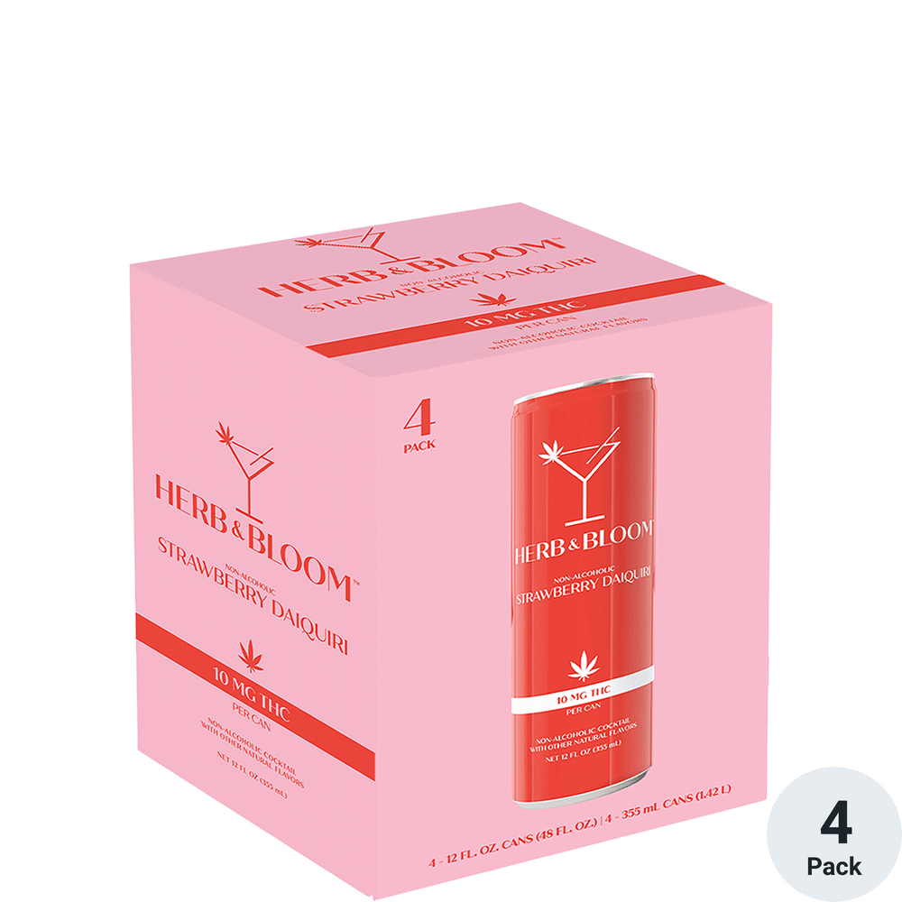 Herb & Bloom THC 10mg Strawberry Daquiri | Total Wine & More