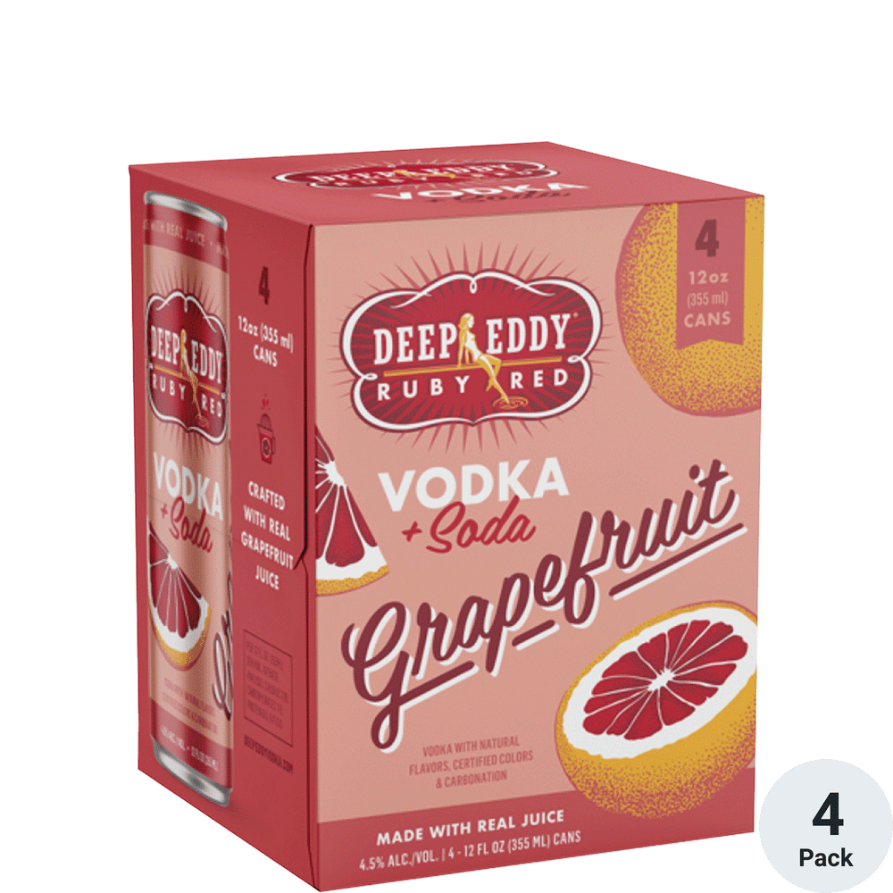 Deep Eddy Grapefruit Vodka Soda | Total Wine & More