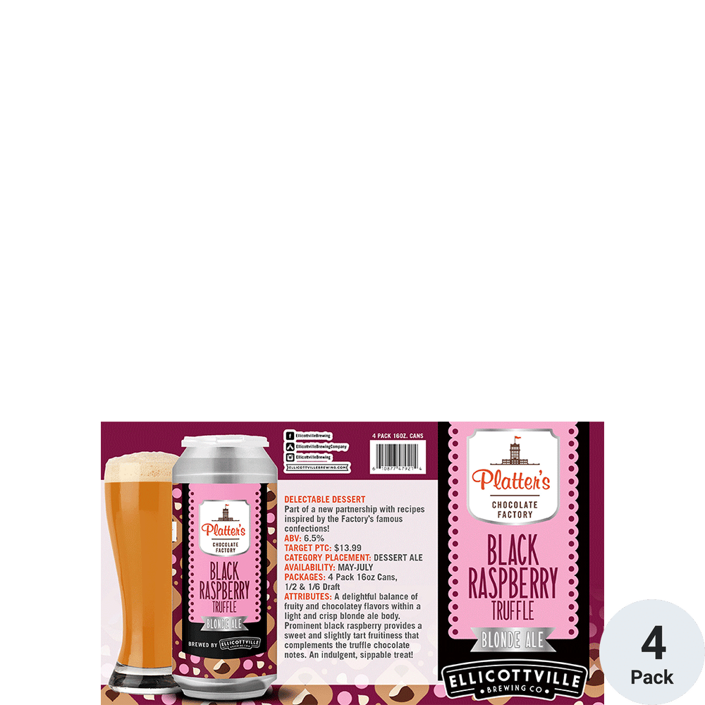 Ellicottville Black Raspberry Truffle Blonde Ale | Total Wine & More