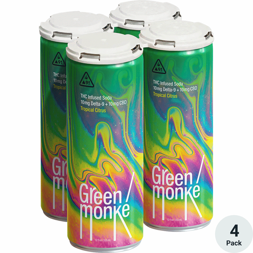 Green Monke THC 10mg Tropical Citrus | Total Wine & More
