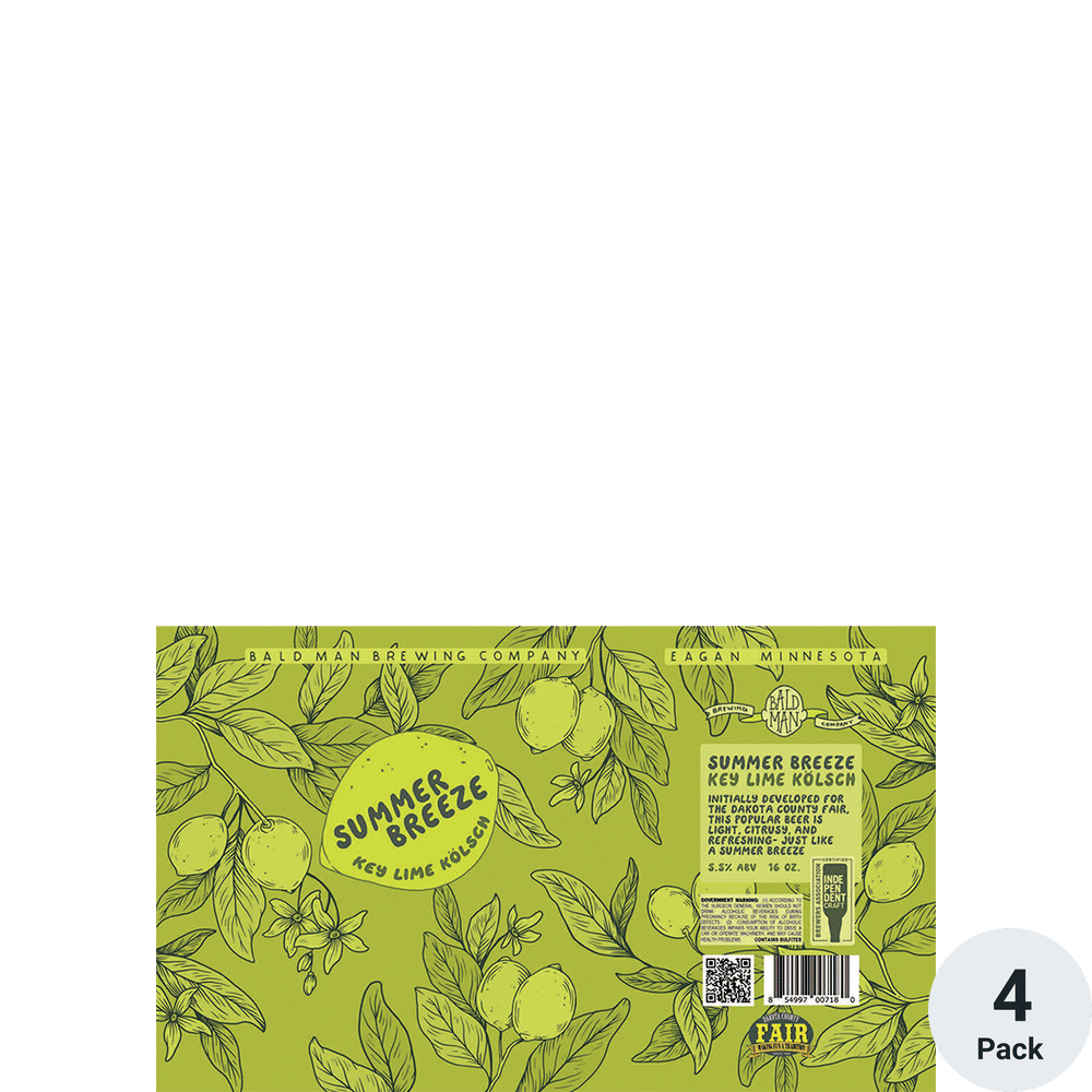 Bald Man Summer Breeze Key Lime Kolsch | Total Wine & More