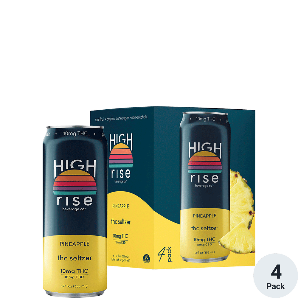 High Rise THC 10mg Pineapple | Total Wine & More