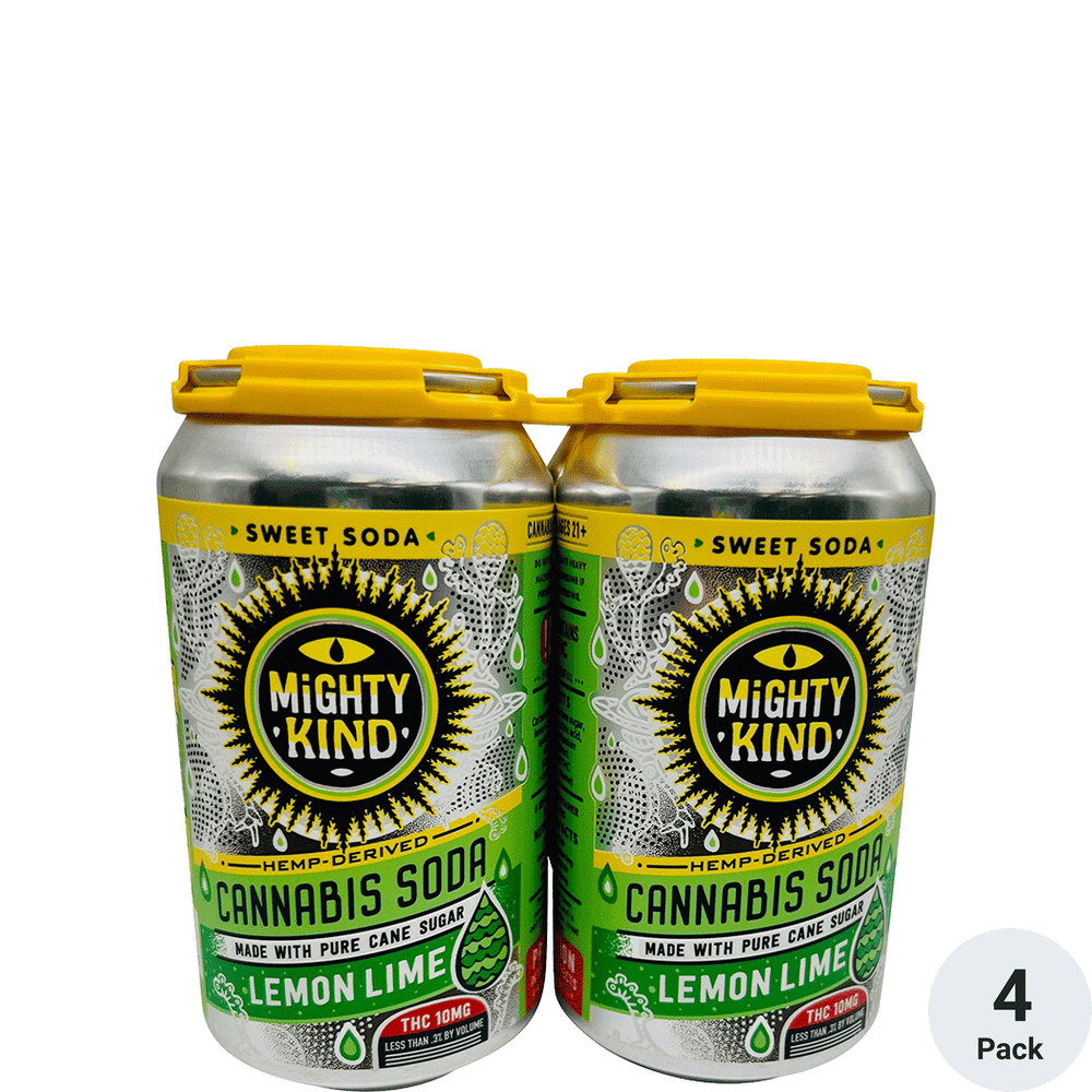 Mighty Kind THC 10mg Lemon Lime Soda | Total Wine & More