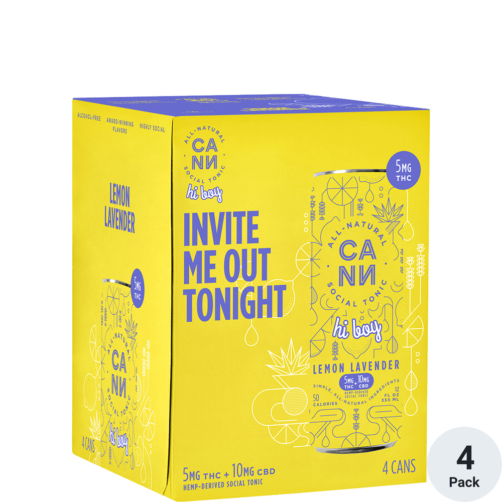CANN Hi Boy THC 5mg Lemon Lavender | Total Wine & More