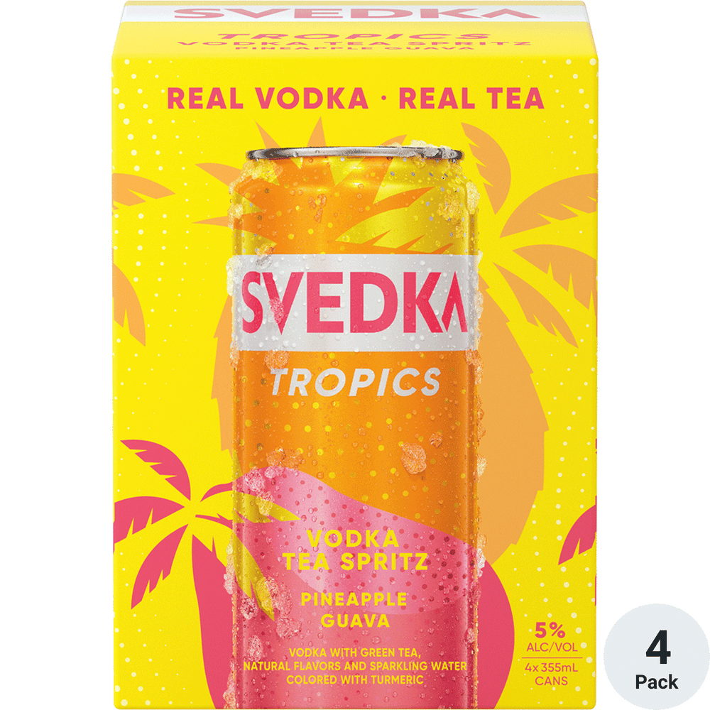 SVEDKA Tropics Pineapple Guava Vodka Tea Spritz | Total Wine & More