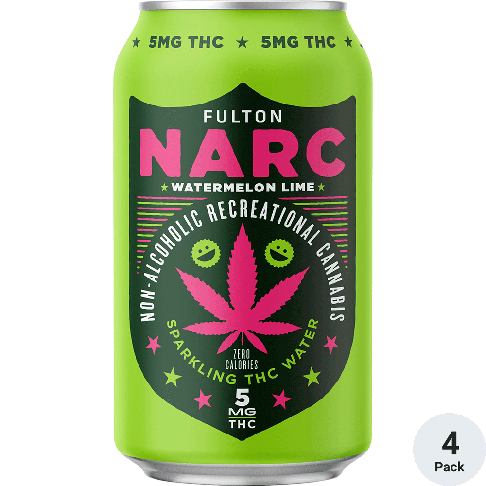 NARC THC 5mg Sparkling Water Watermelon Lime | Total Wine & More