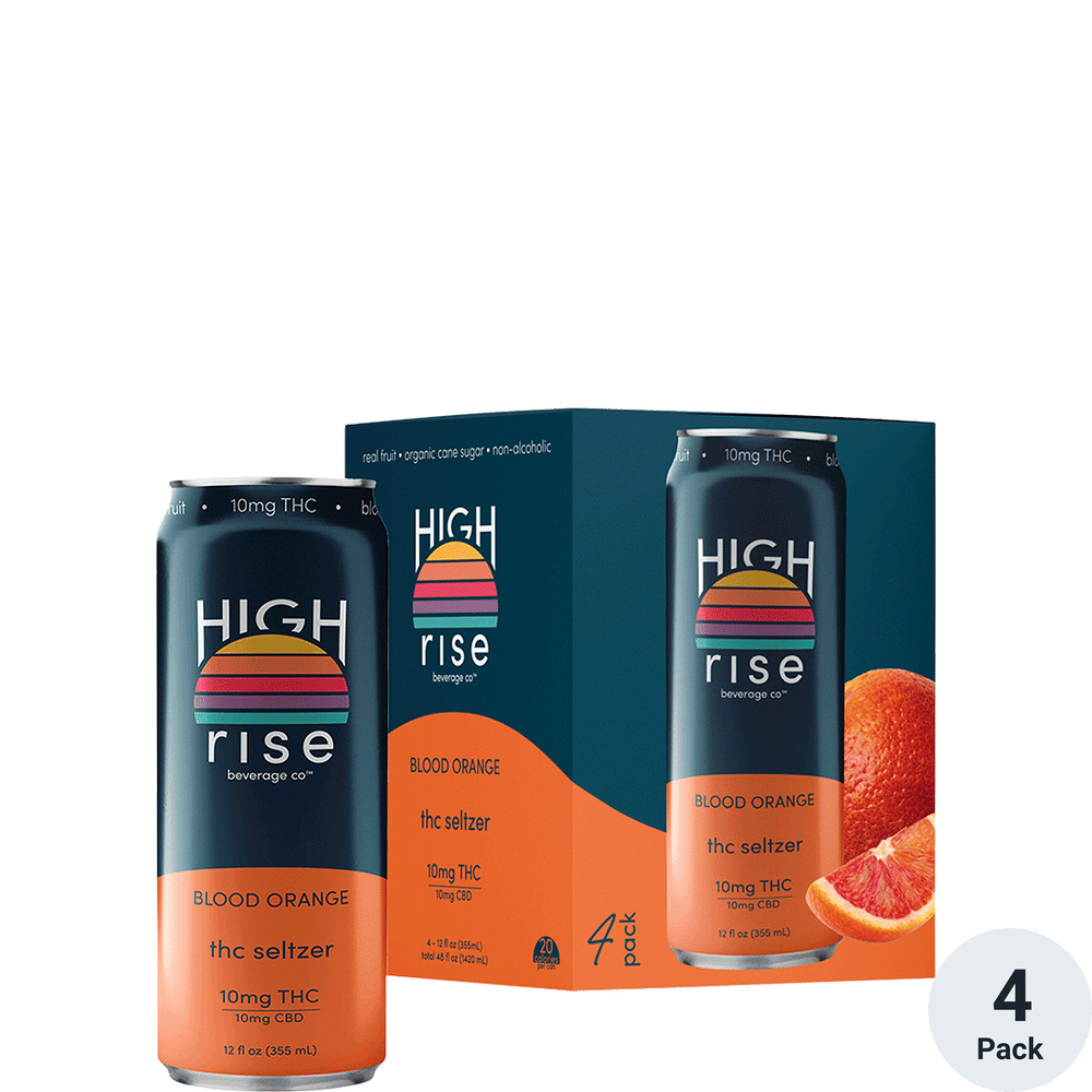 High Rise THC 10mg Blood Orange | Total Wine & More