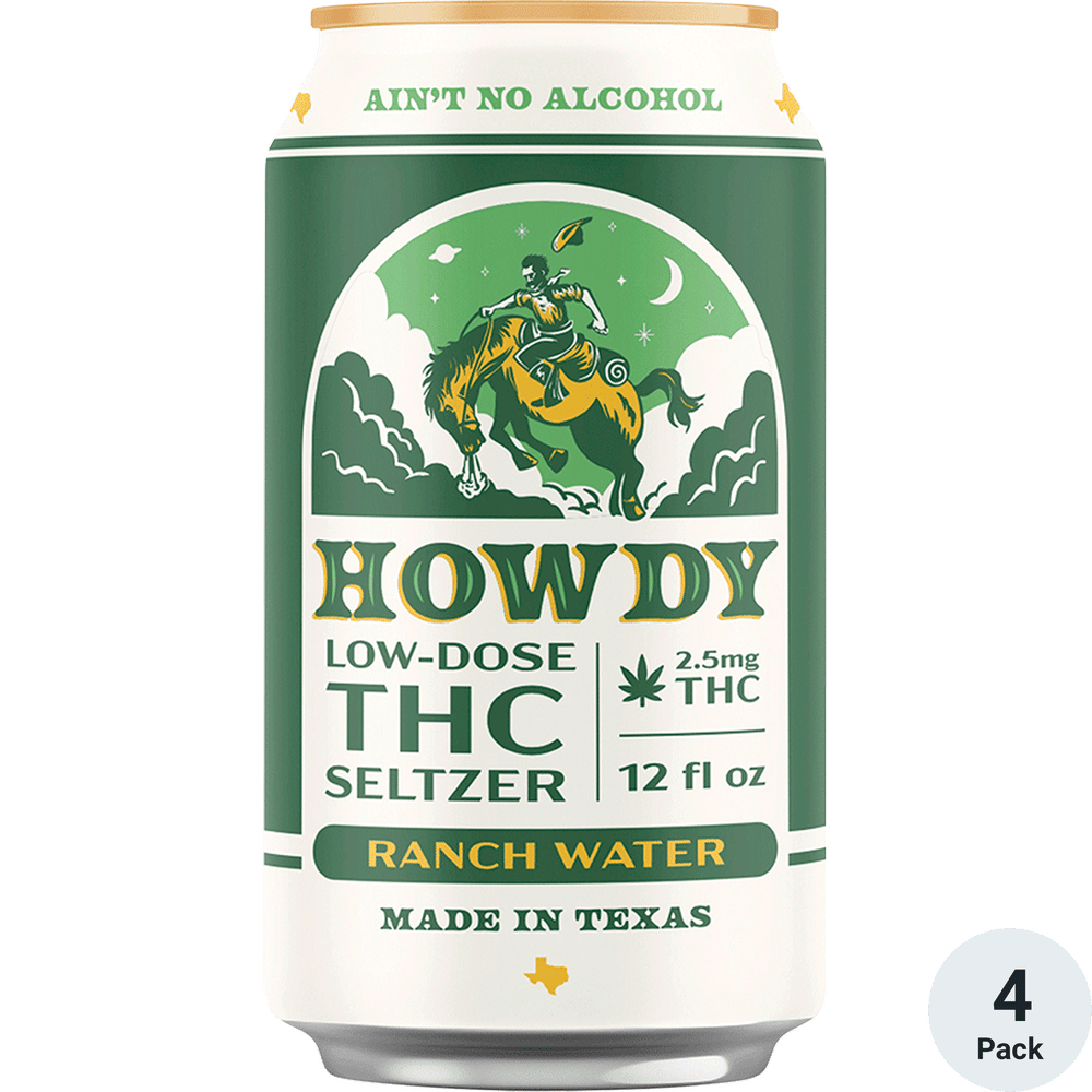 Howdy THC 2.5mg Ranch Water | Total Wine & More