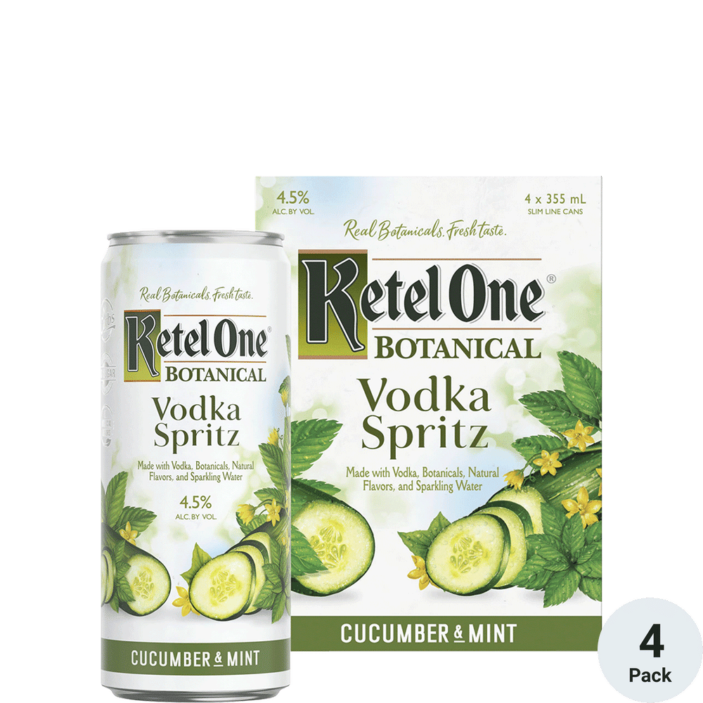 Ketel One Botanical Vodka Spritz Cucumber & Mint | Total Wine & More