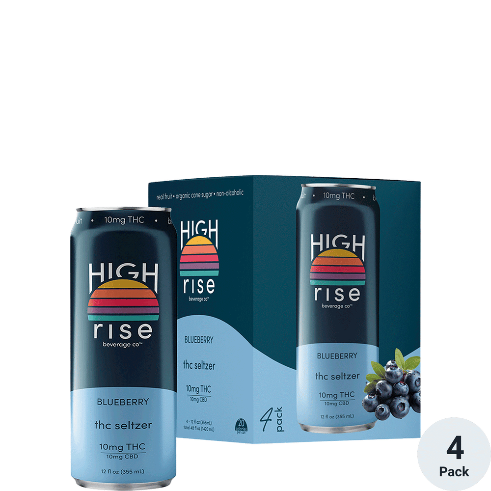High Rise THC 10mg Blueberry | Total Wine & More