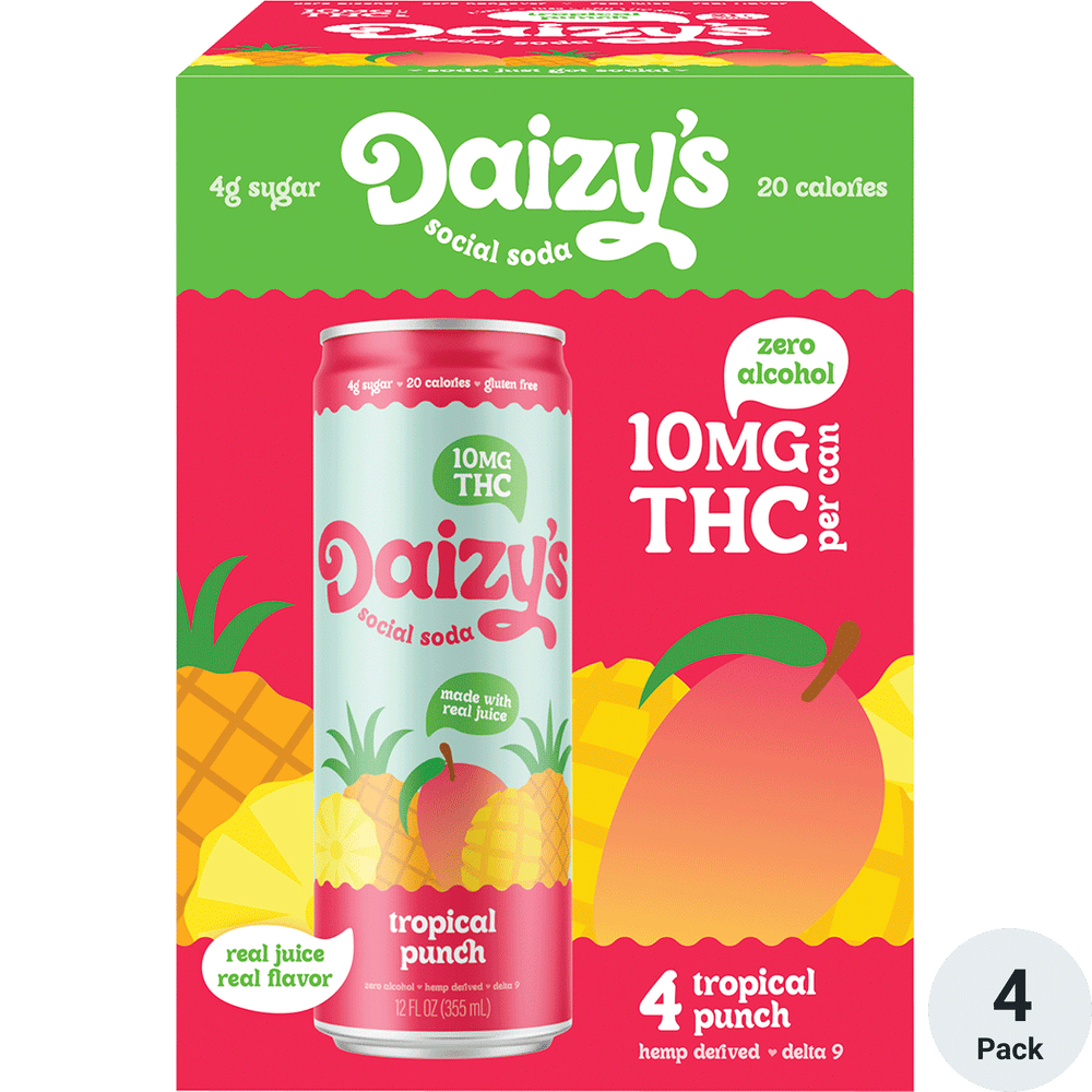Daizy's THC 10mg Tropical Punch | Total Wine & More
