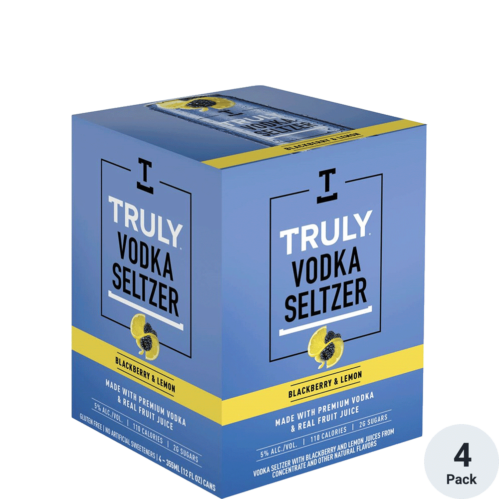 Truly Vodka Soda Blackberry and Lemon | Total Wine & More Truly Vodka Soda Blackberry and Lemon | Total Wine & More