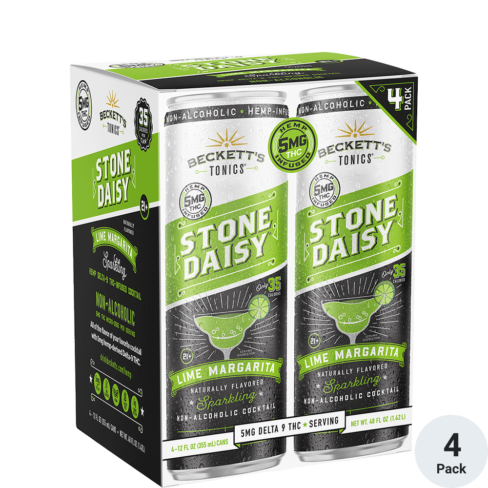 Beckett's Stone Daisy THC 5mg Lime Margarita Sparkling Cocktail | Total ...