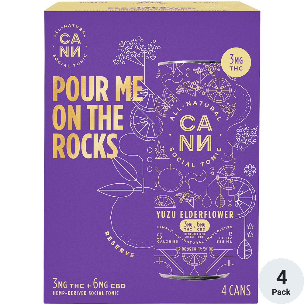 Cann THC 3mg Yuzu Elderflower | Total Wine & More