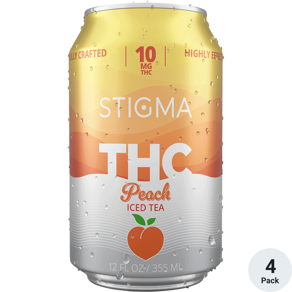 Stigma THC 10mg Peach Iced Tea GA | Total Wine & More - 4pk-12oz Cans