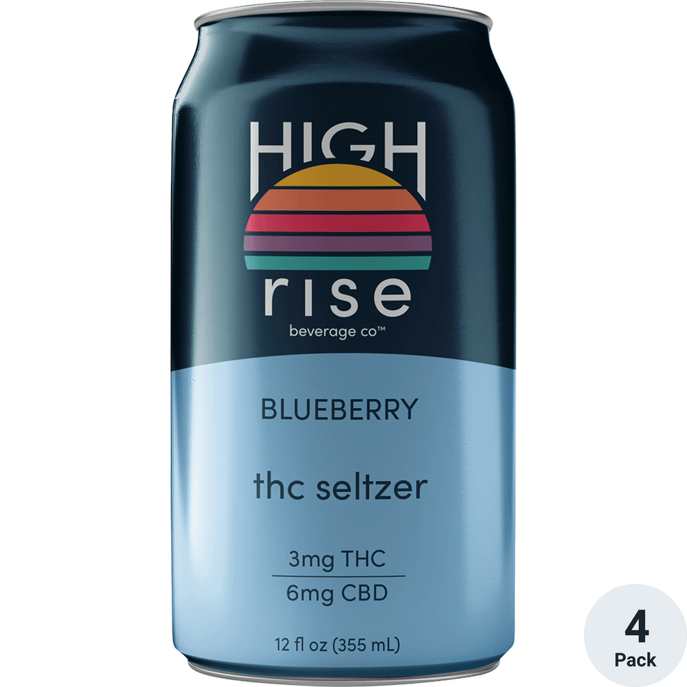High Rise THC 3mg Blueberry CT | Total Wine & More
