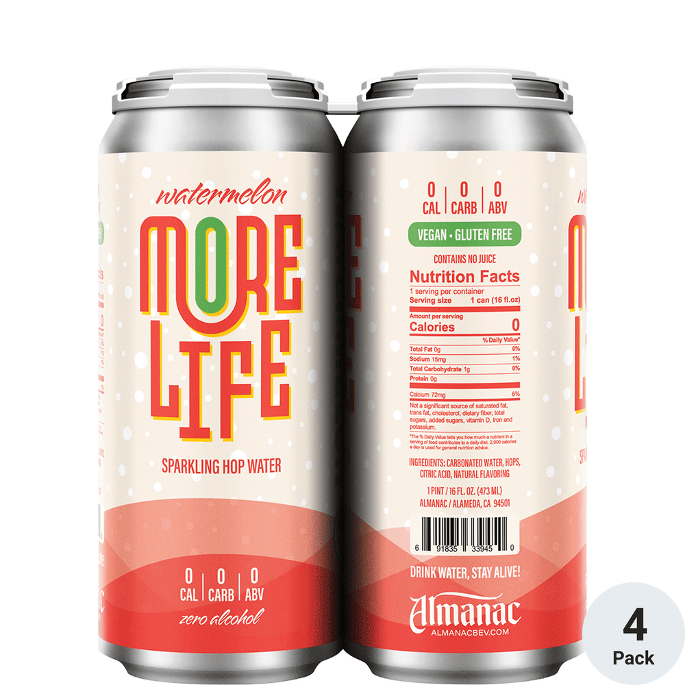 MORE LIFE Non-Alcoholic Watermelon Hop Water | Total Wine & More